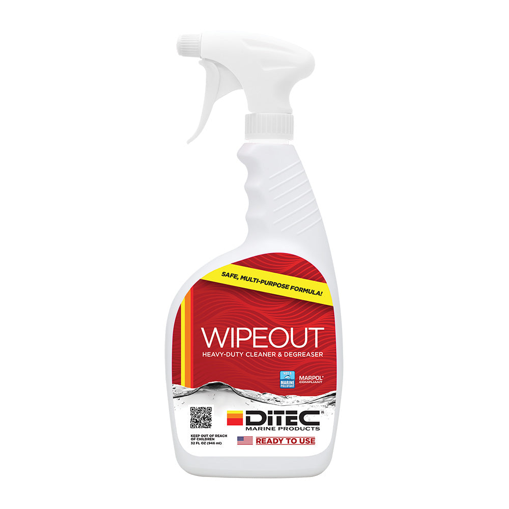 DiTEC Wipeout Multi-Surface Cleaner - 32oz – Marine Parts Only - CTZ ...