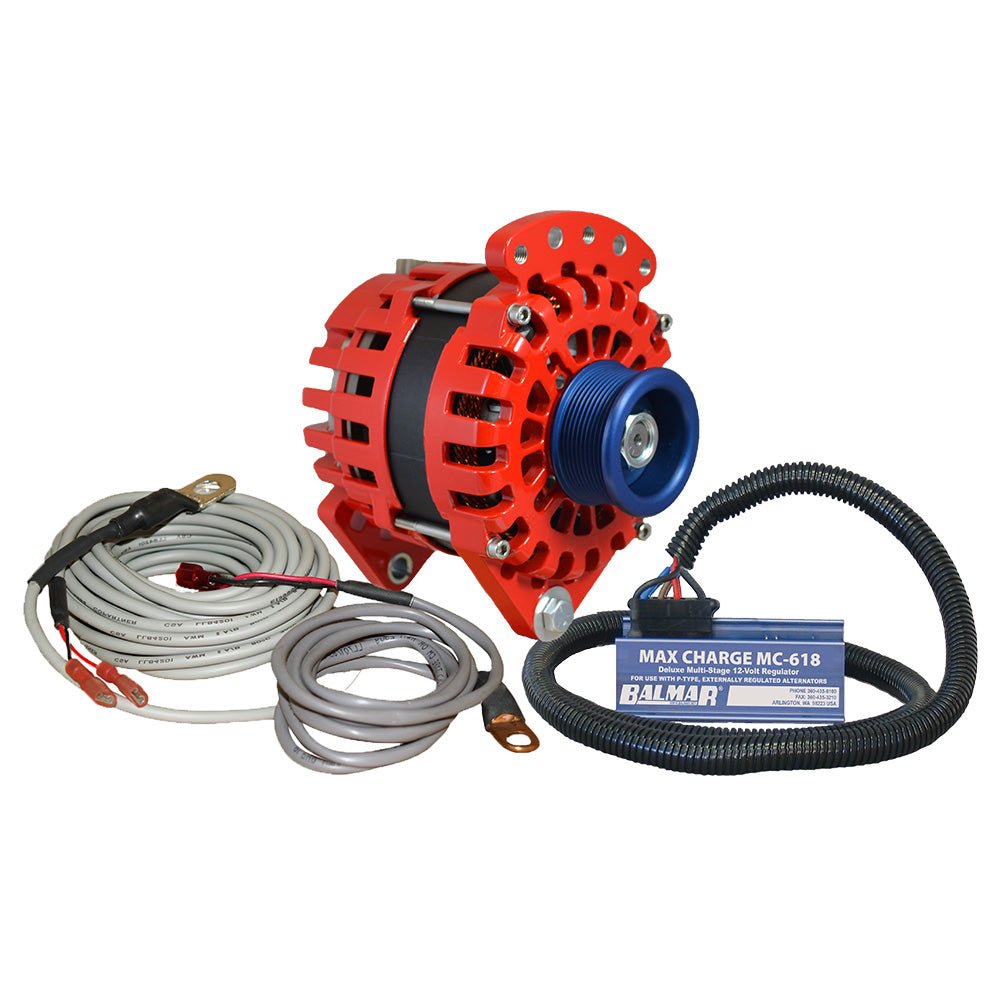 Balmar Alternator 170 AMP Kit 12V 3.15" Dual Foot Saddle J10 Pulley Re ...
